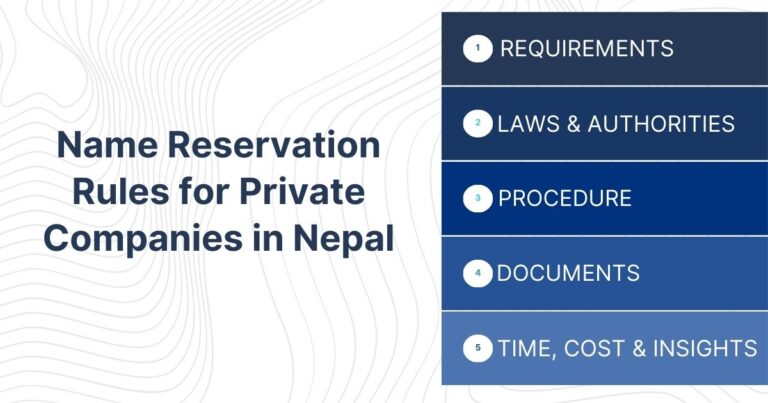Name Reservation Rules for Private Companies in Nepal | Axion Partners